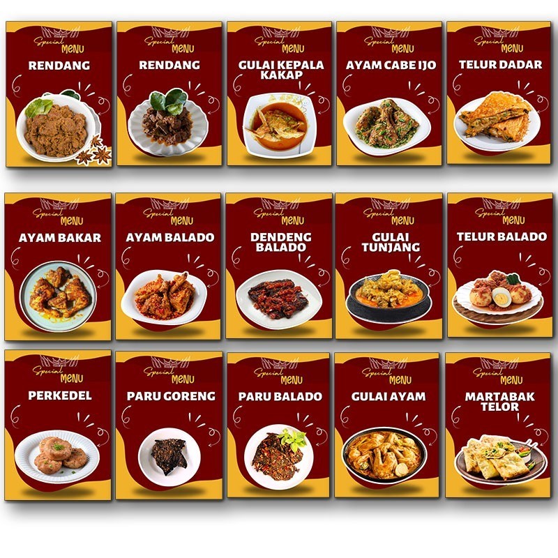 Jual Hiasan dinding Poster Cafe hiasan rumah makan Padang Cafe Gaul ...