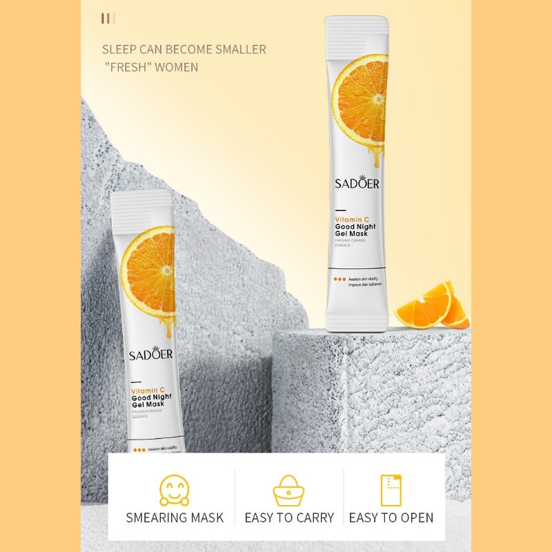 Jual SADOER Good Night Gel Vitamin C Mask Sachet Melembabkan Hidrasi Kulit Skin Care Moisturize ...