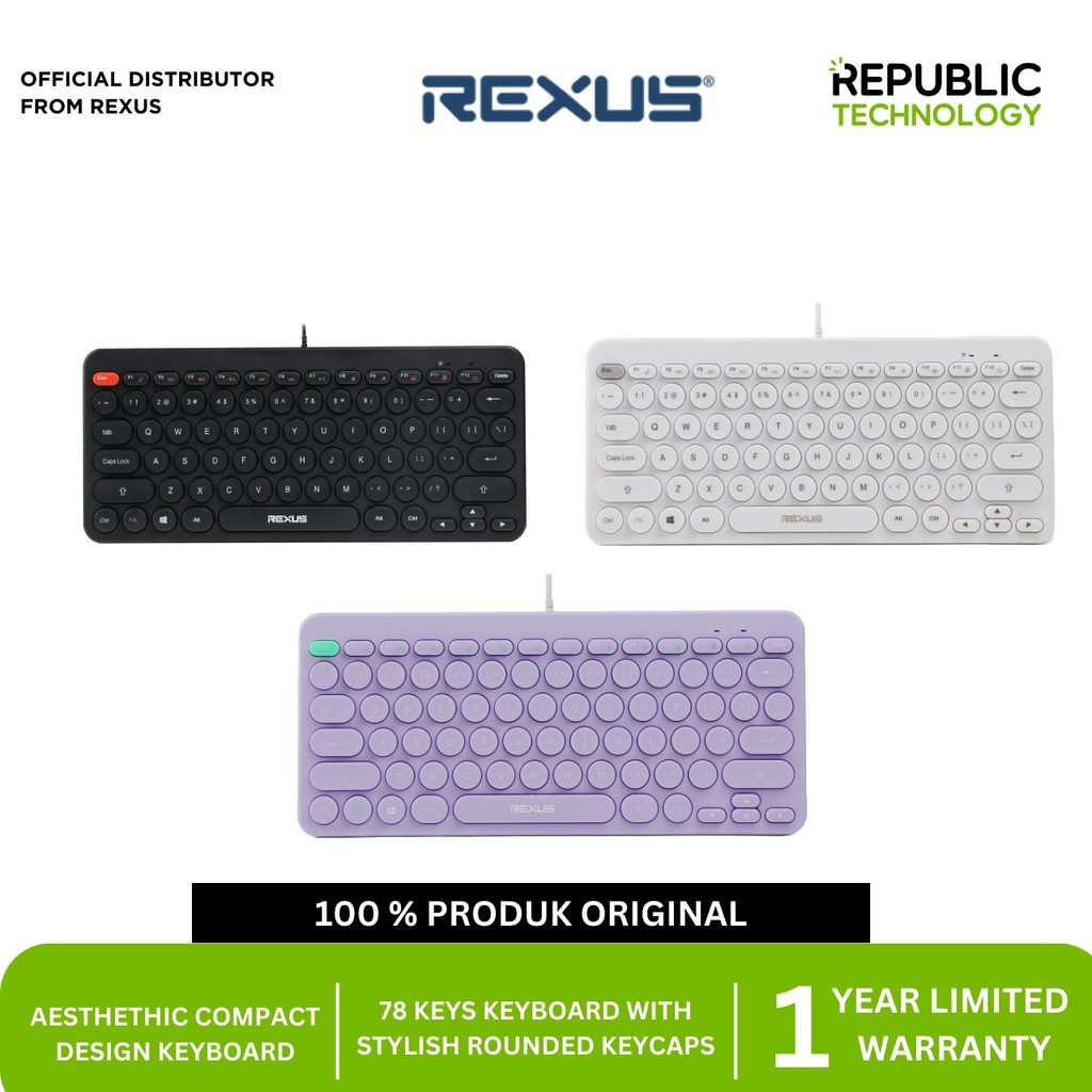 Jual Rexus Keyboard Office K258 | Shopee Indonesia