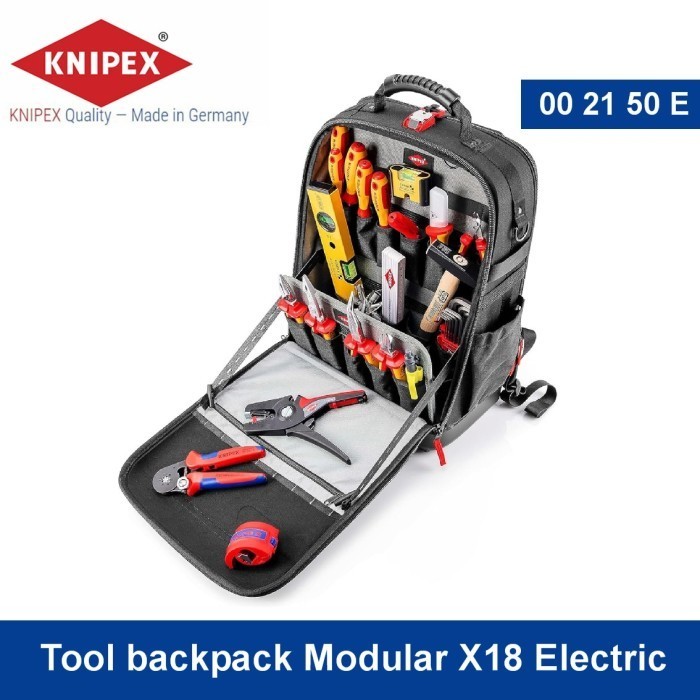 Jual KNIPEX Toolkit Set Tas Ransel Perkakas 00 21 50 E Modular X18 ...