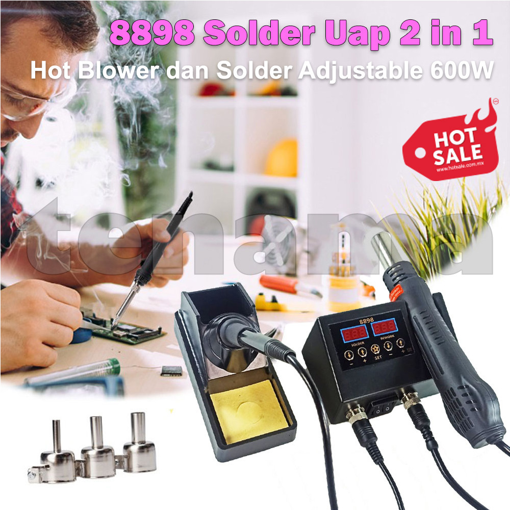 Jual Solder Uap 2 in 1 Hot Blower dan Solder Adjustable 600W | Shopee ...