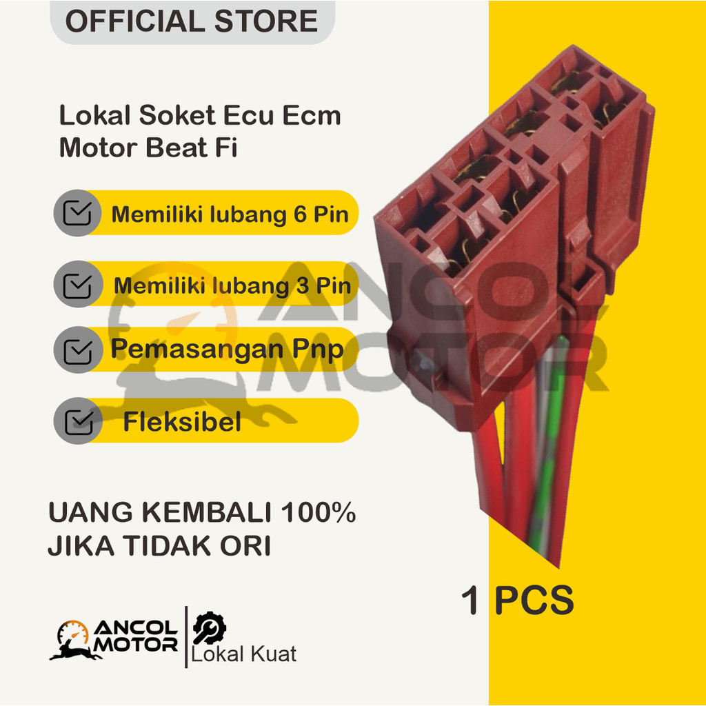 Jual Soket Kabel ECU Kiprok Beat Fi Vario 110 Scoopy Esp Socket ECM ACG ...