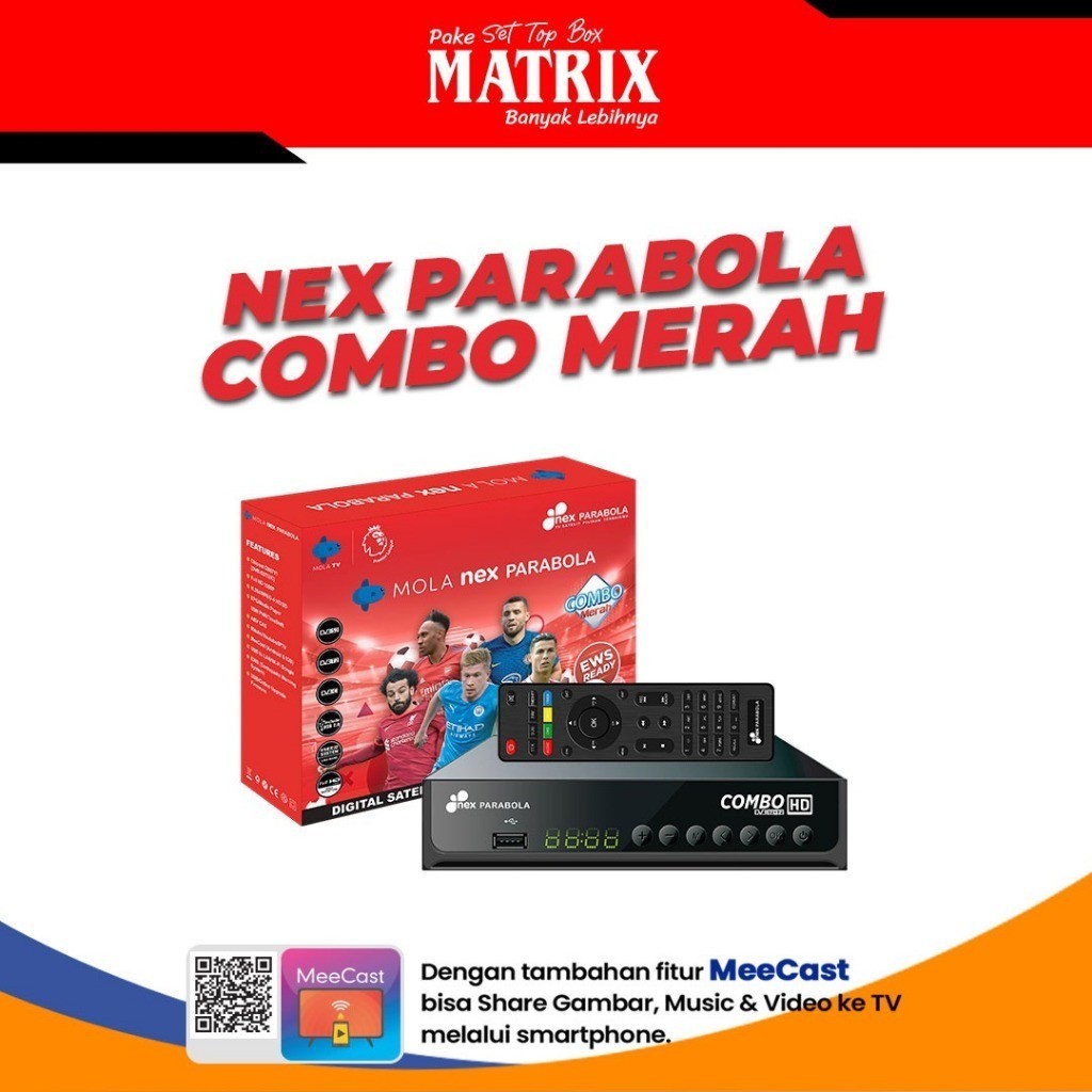 Jual Terbaru sale RECEIVER NEX PARABOLA COMBO (MERAH) | Shopee Indonesia