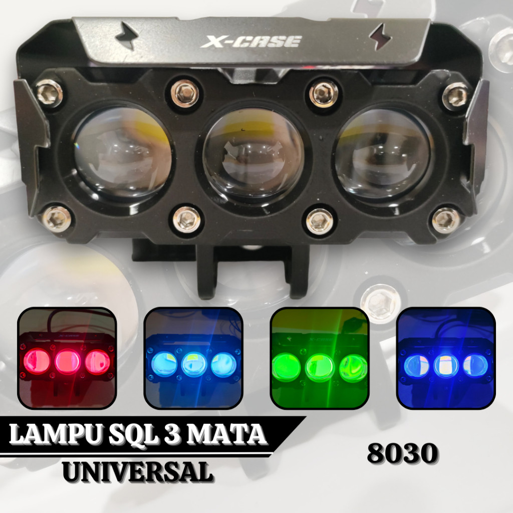 Jual Lampu Tembak LED Laser SQL 3 Mata/ lampu Tembak SQL 4 Mata Devil ...