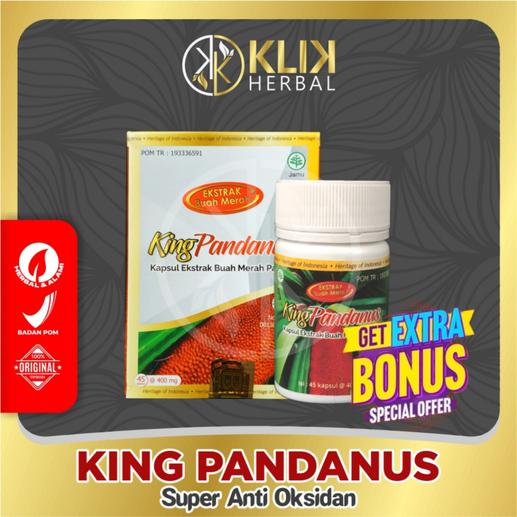 Jual KING PANDANUS OBAT RADANG PANAS DINGIN HEPATITIS B KOLESTEROL ...