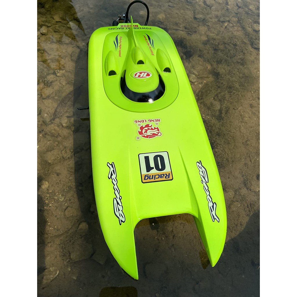 Jual Boat high Speed 30km/h + Equal Scale Throttle Brush Motor Racing ...