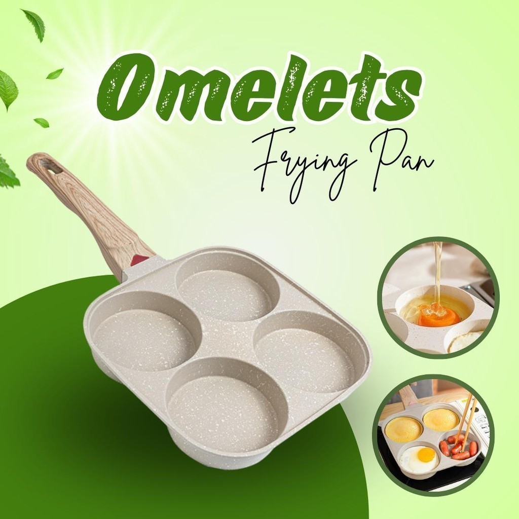 Jual NomiYumi - Telur Frying Pan Teflon Telur 4 Lubang Wajan Cetakan ...