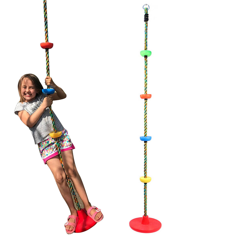 Jual Rope Swing For Climbing Children Tree Swing Single Disk Outdoor ...