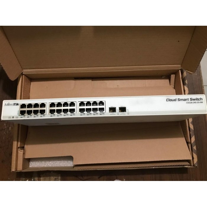 Jual MikroTik CSS 326 24G 2S+ RM /CSS326-24G-2S+RM/Cloud Smart Swicth ...
