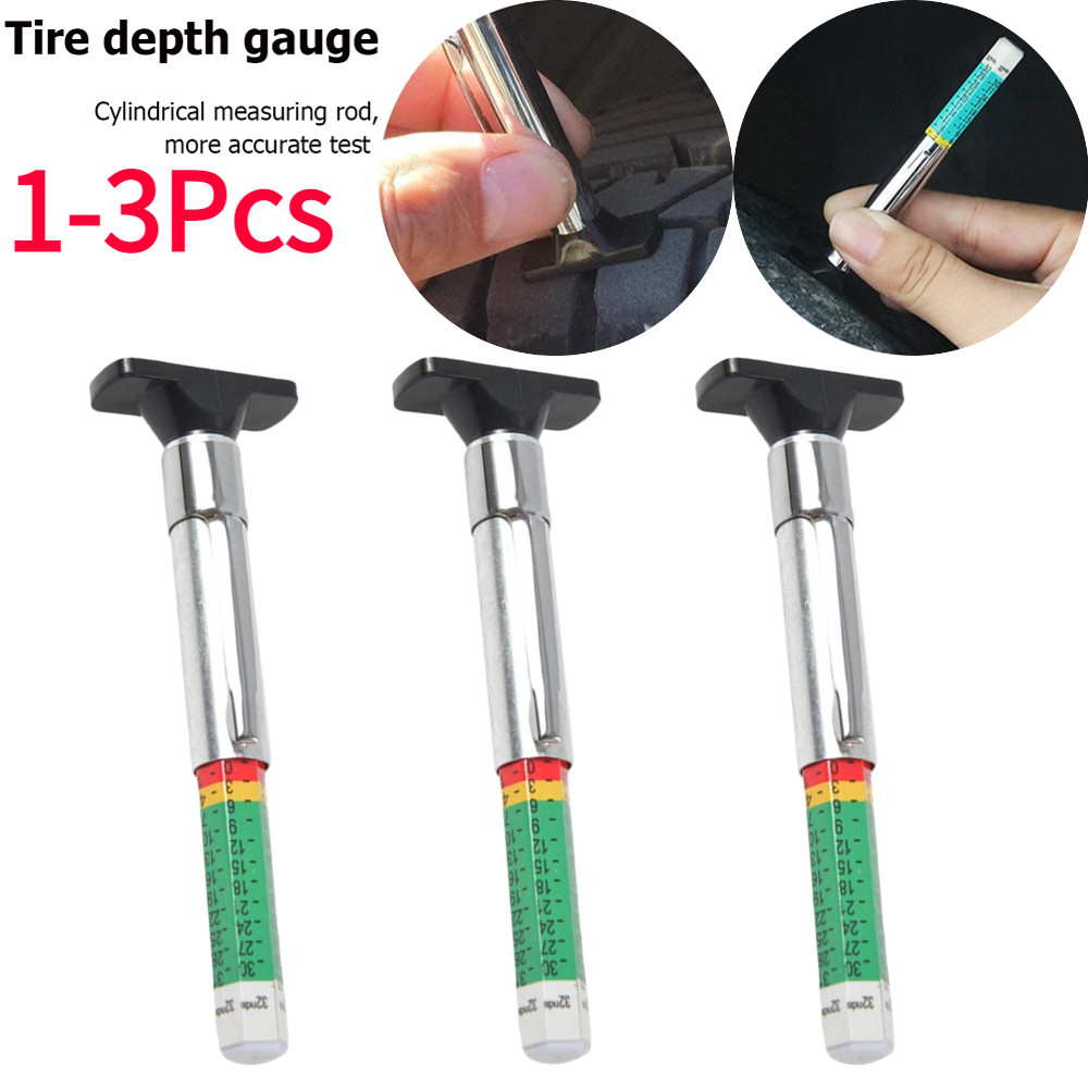 Jual Car Tyre Measuring Pen Universal Tire Tread Pattern Depth Gauge Wear Detection Measuring ...