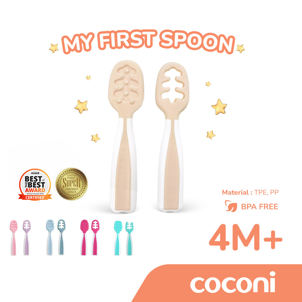 Jual COCONI My First Pre Spoon 2 Pcs | Sendok Belajar Makan Bayi isi 2 ...