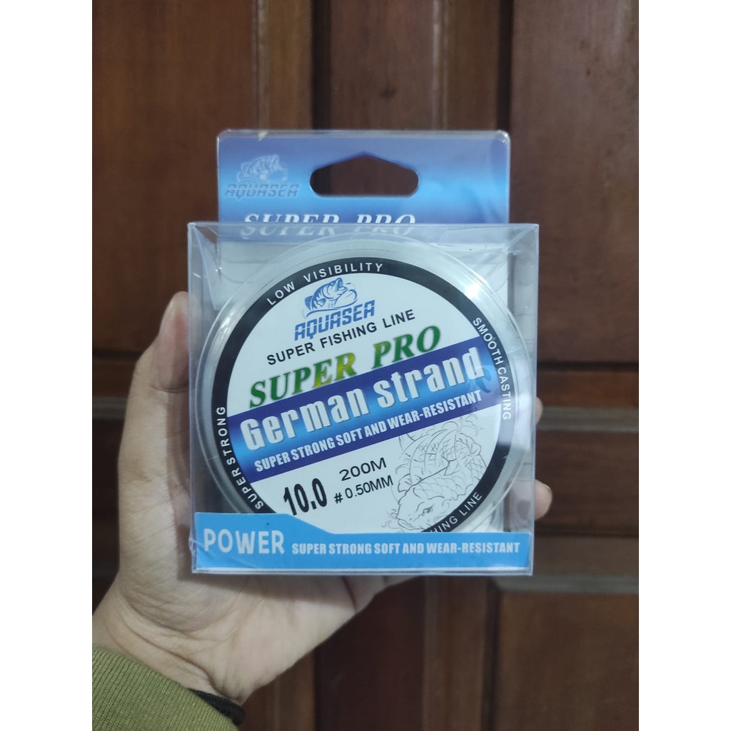 Jual Senar German Strand 200m Super Pro Fishing Line - 10.0mm- Putih ...