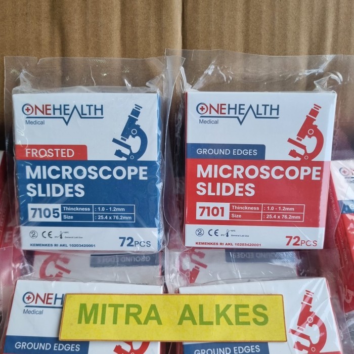 Jual Microscope Slides 7101 7105 ONE HEALTH. Object Glass ONEHEALTH ...