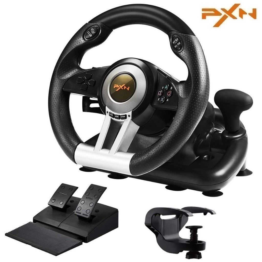 Jual Sky88 PXN V3 Pro Gaming Steering Wheel With Pedals MULTI PLATFORM ...