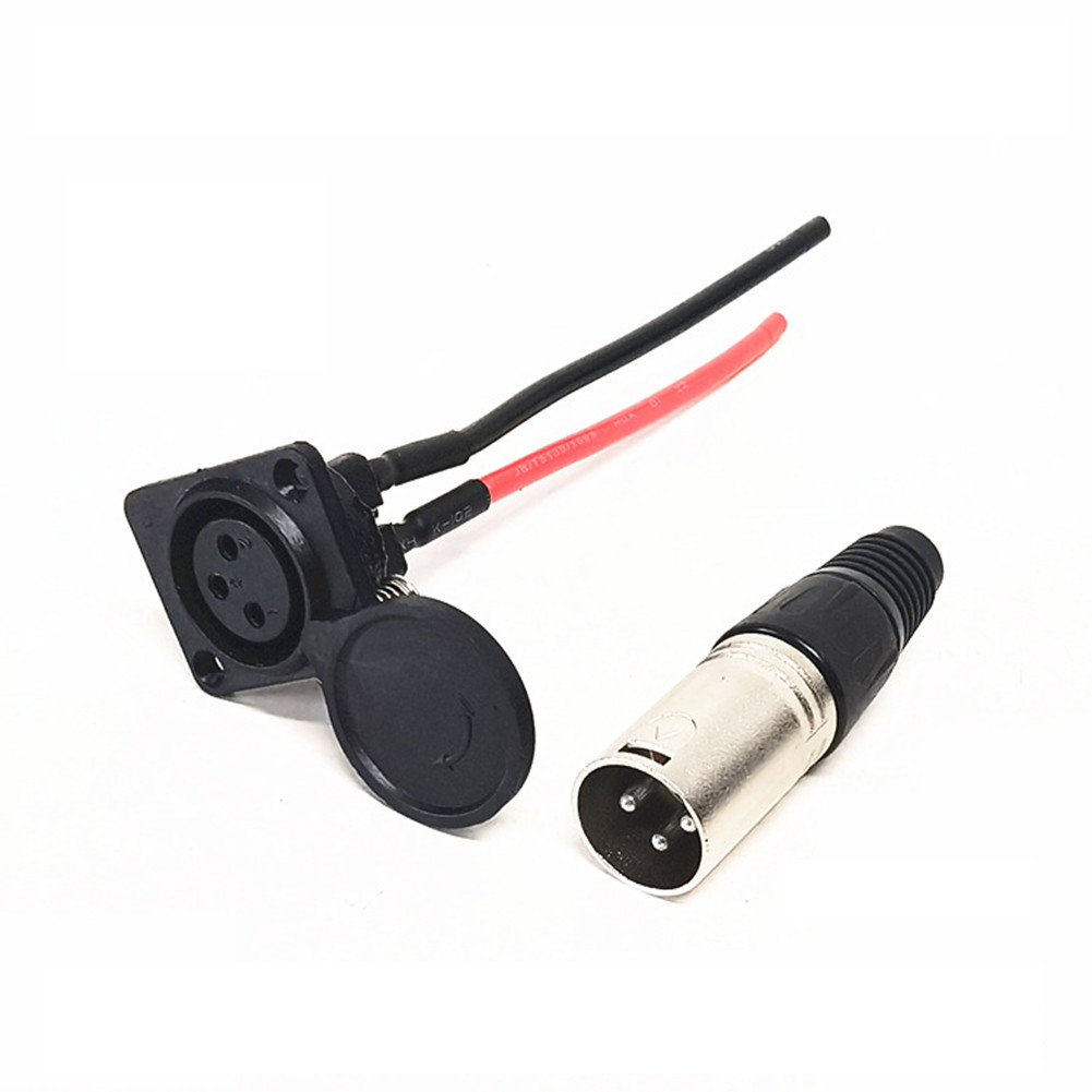 Jual Battery Charger Port 3Pin Inline Connector Jack Socket For Scooter ...