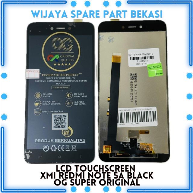 Jual LCD TOUCHSCREEN XIAOMI REDMI NOTE 5A OG SUPER BLACK | Shopee Indonesia