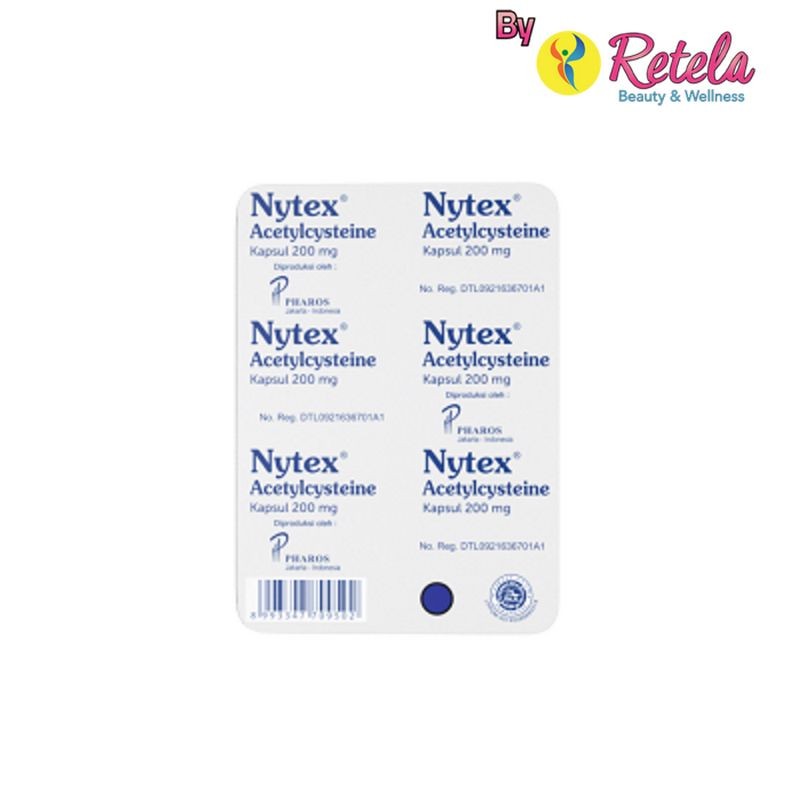 Jual NYTEX 200MG 1 BLISTER @10 KAPSUL/N-ACETYSISTEINE/BATUK DAHAK/PENGENCER DAHAK | Shopee Indonesia