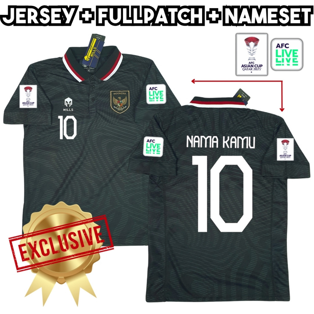 Jual Jersey Timnas Indonesia 3rd Mills Third Baju Sepak Bola Indo Kerah ...