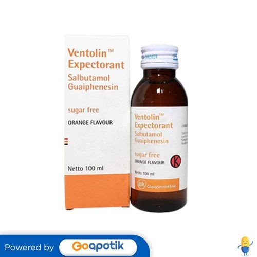 Jual Ventolin Expectorant Sugar Free Sirup Botol 100 Ml | Shopee Indonesia
