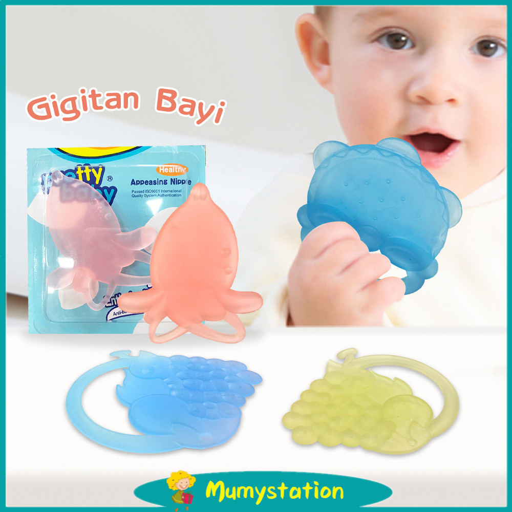 Jual Mumystation Teether Gigitan Bentuk Buah Teether Bahan Silikon ...