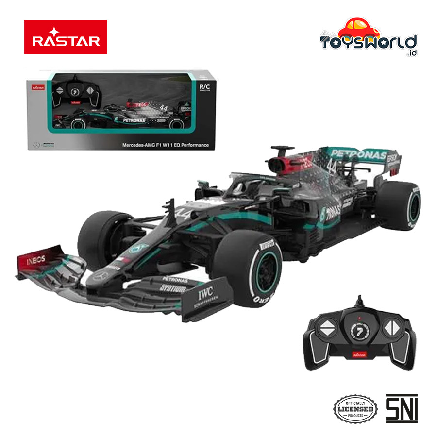 Jual Rastar RC 1:18 Mercedes-AMG F1 W11 EQ Performance Black | Shopee ...