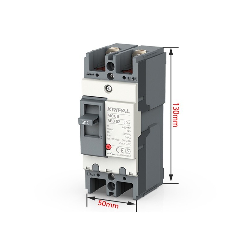 Jual Kripal AC MCCB 63A 100A 125A 2P 3P Moulded Case Circuit Breaker Protector Safety Switch ...