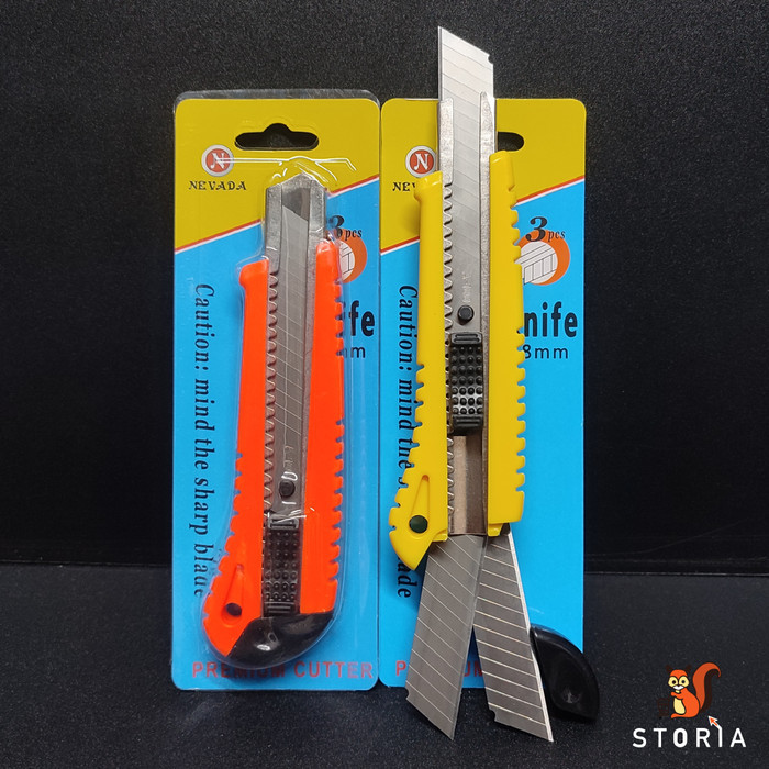 Jual Cutter Murah / Pisau Cutter / Cutter Serbaguna Jumbo / Free Refill ...