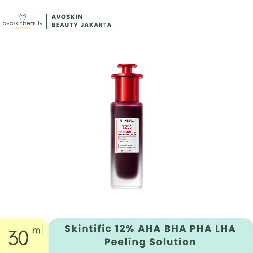 Jual SKINTIFIC 12% AHA BHA PHA LHA Peeling Solution Serum 30ml | Shopee Indonesia