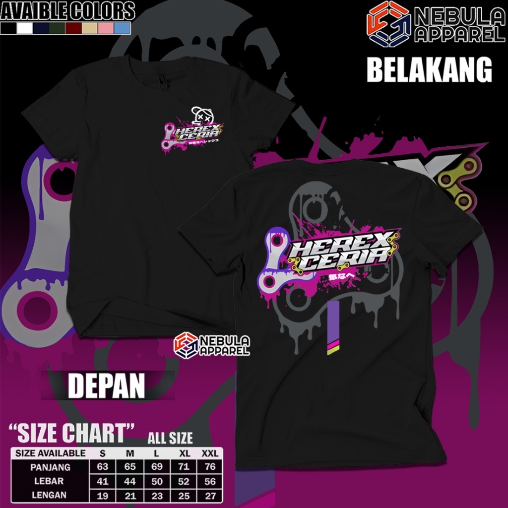 Jual Kaos Racing Herex Ceria Baju Distro Motor CB GL MP Honda Gank ...