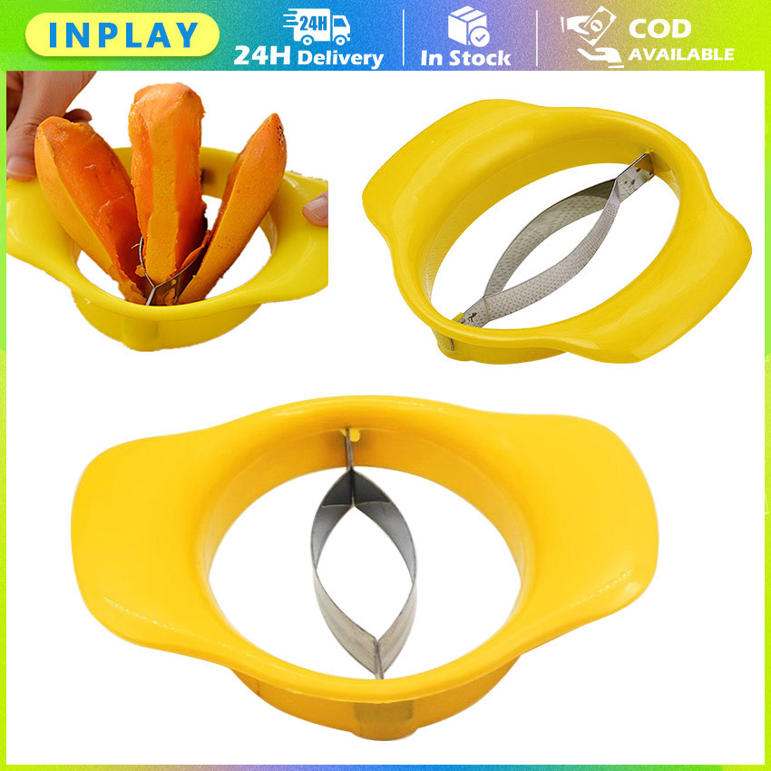 Jual Mango Slicer Stainless Steel Mango Cutters Corer Peeler Mango Peel ...