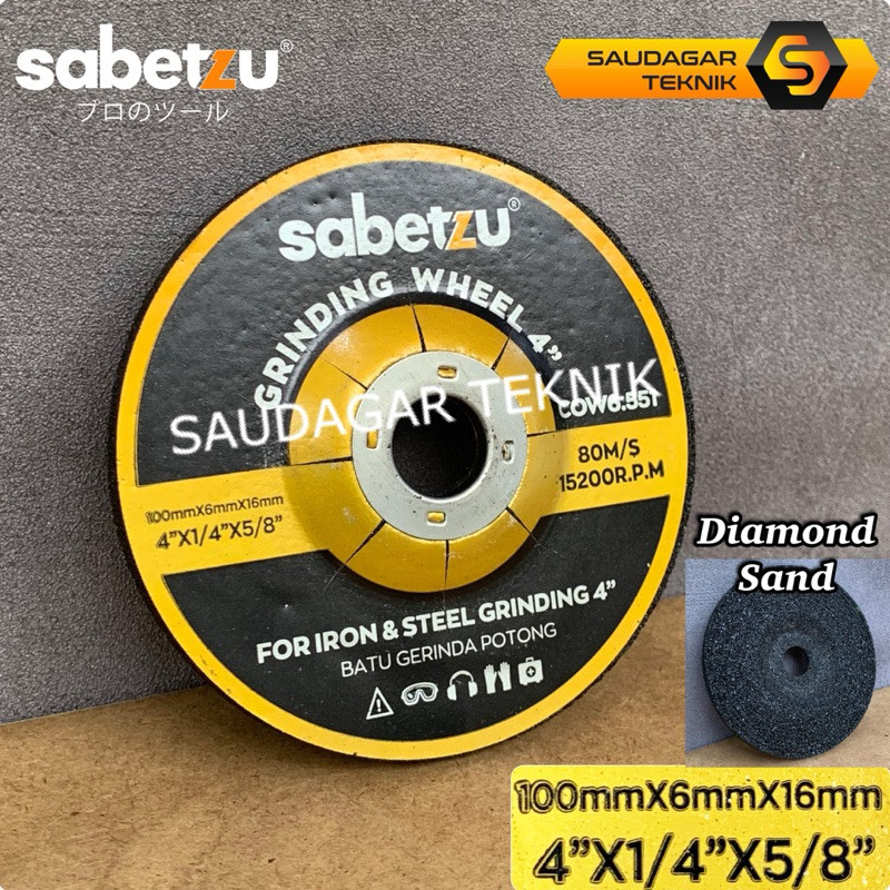 Jual HARGA TERMURAH!! Batu Gerinda Poles 4 Inch Sabetzu Mata Gerinda ...