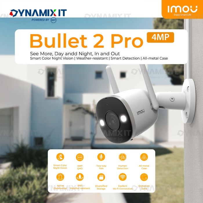 Jual Outdoor CCTV IMOU Bullet 2 PRO 4MP Smart IP Camera Full Colour ...