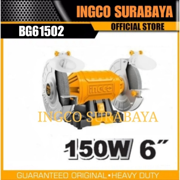 Jual INGCO BG61502 BENCH GRINDER (6"/150mm) MESIN GERINDA DUDUK 6 INCH ...