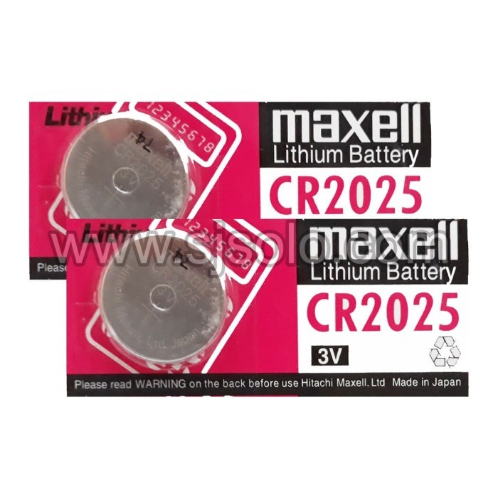 Jual Baterai Kancing Maxell CR 2025 TEKNOX Battery Batere Micro Lithium ...