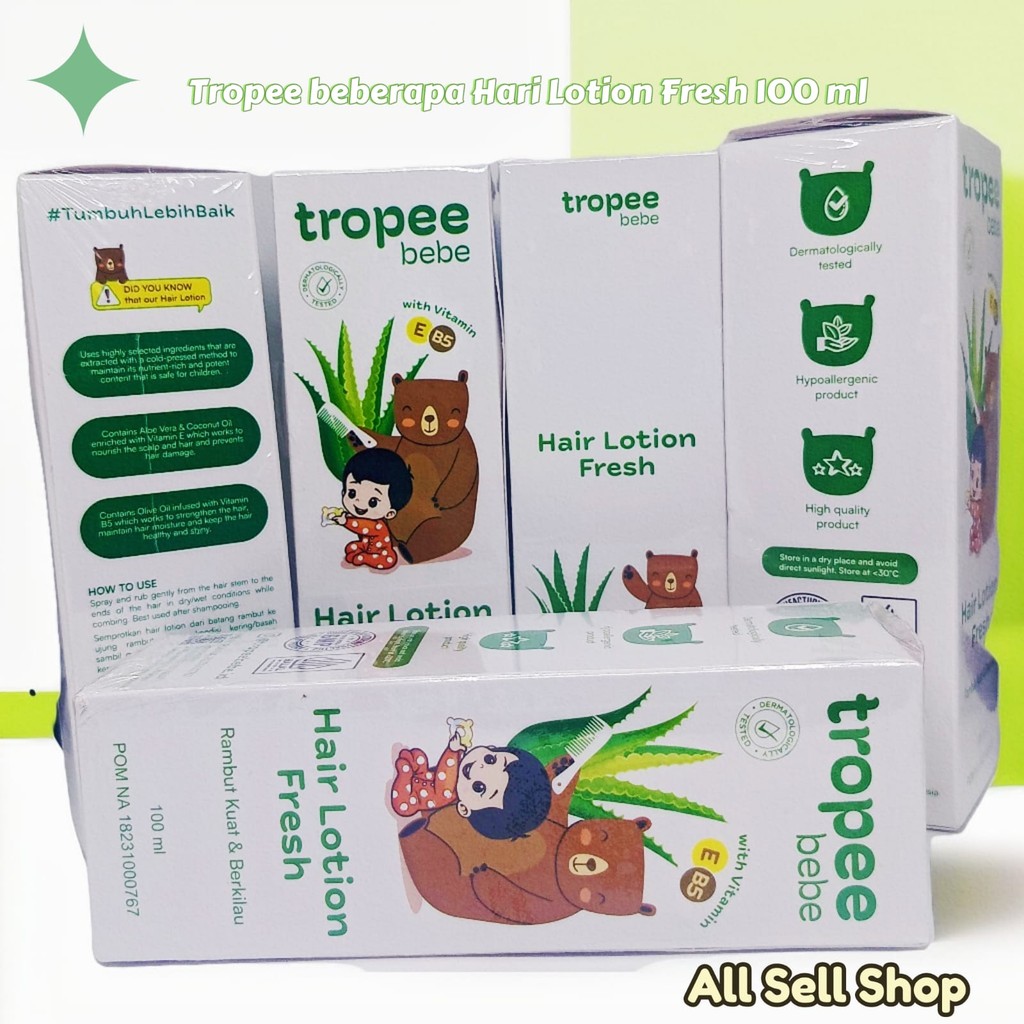 Jual Tropee Bebe Hair Lotion Fresh Bayi dan Anak Untuk Rambut Kuat dan ...