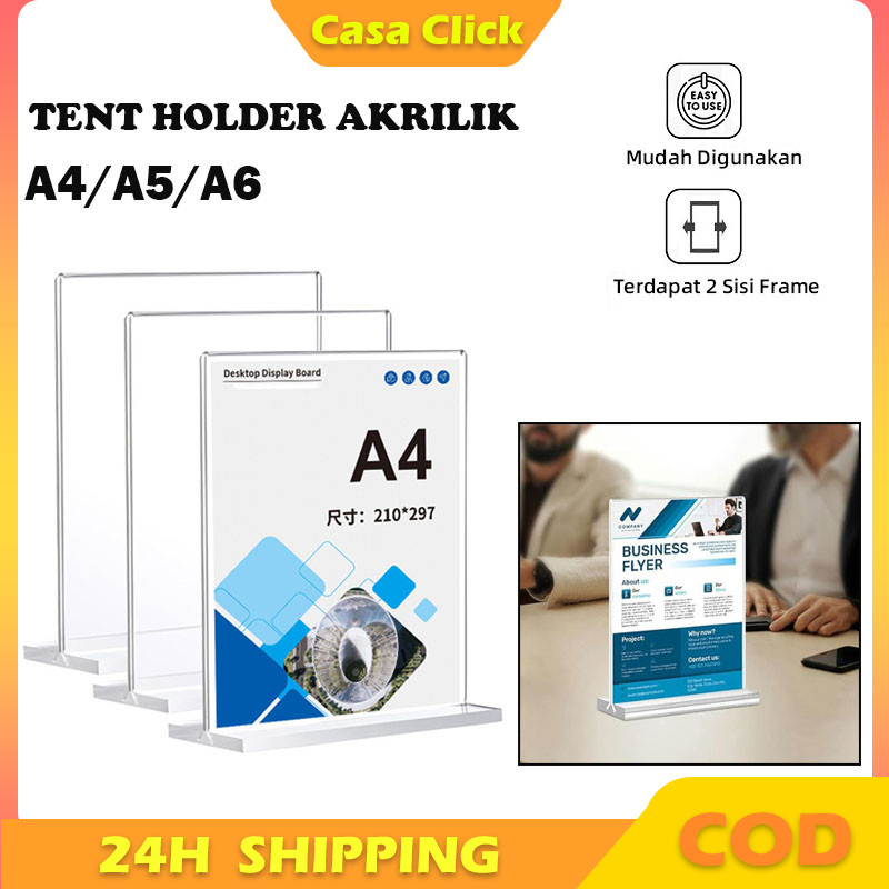 Jual Display Menu Standing Akrilik Acrylic Papan Tempat Meja Minimalis ...