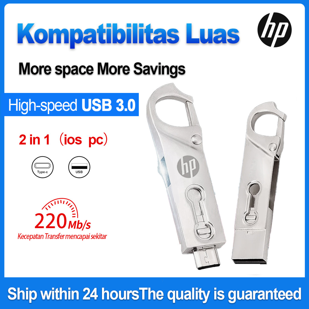 Jual HP OTG TYPE-C Flashdisk 1TB/2TB Metal High Speed USB 3.0 Flash ...