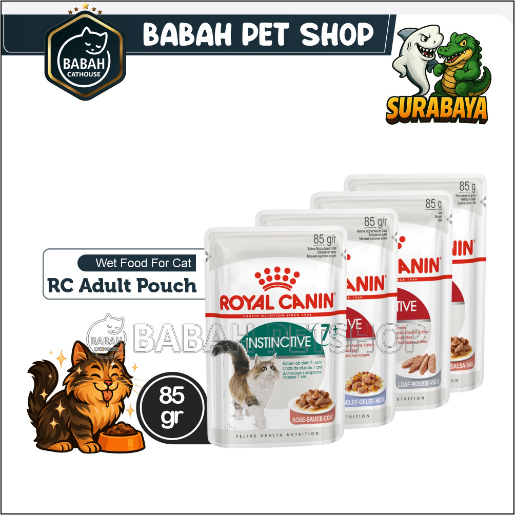 Jual 85gr ROYAL CANIN ADULT POUCH cat wet food sachet rc instinctive ...
