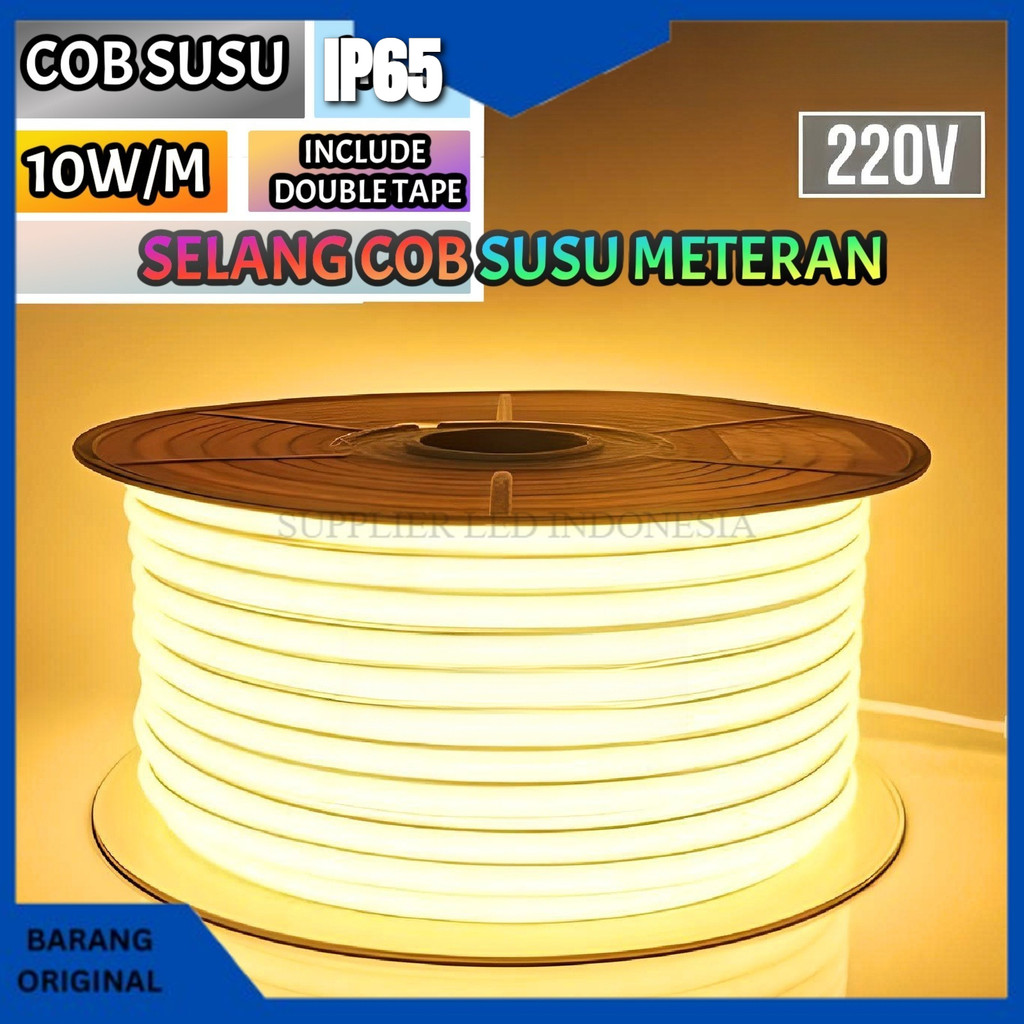 Jual Lampu Selang COB Susu 220V Bisa POTONG per 10CM LANGSUNG TEMPEL ...