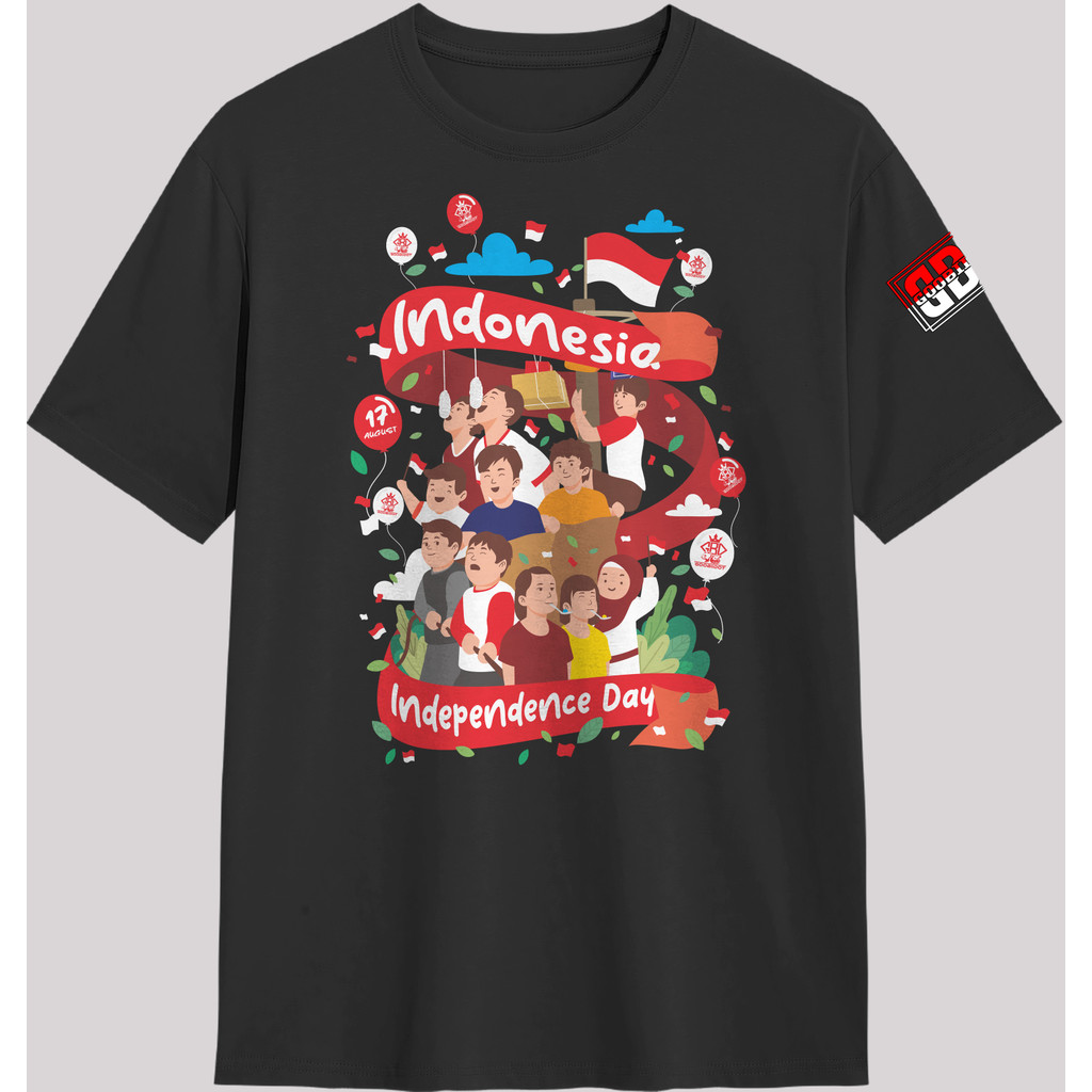 Jual Kaos Brand Goobiidot Indonesia Merdeka 17 agustus HUT RI 1945 Bahan 100% Katun Premium ...