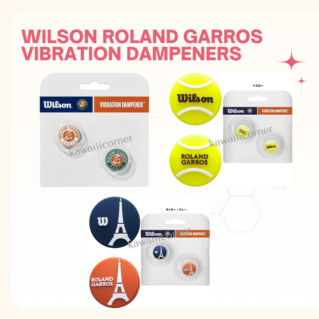Jual Wilson Roland Garros Vibration Dampeners / Peredam Senar Raket ...