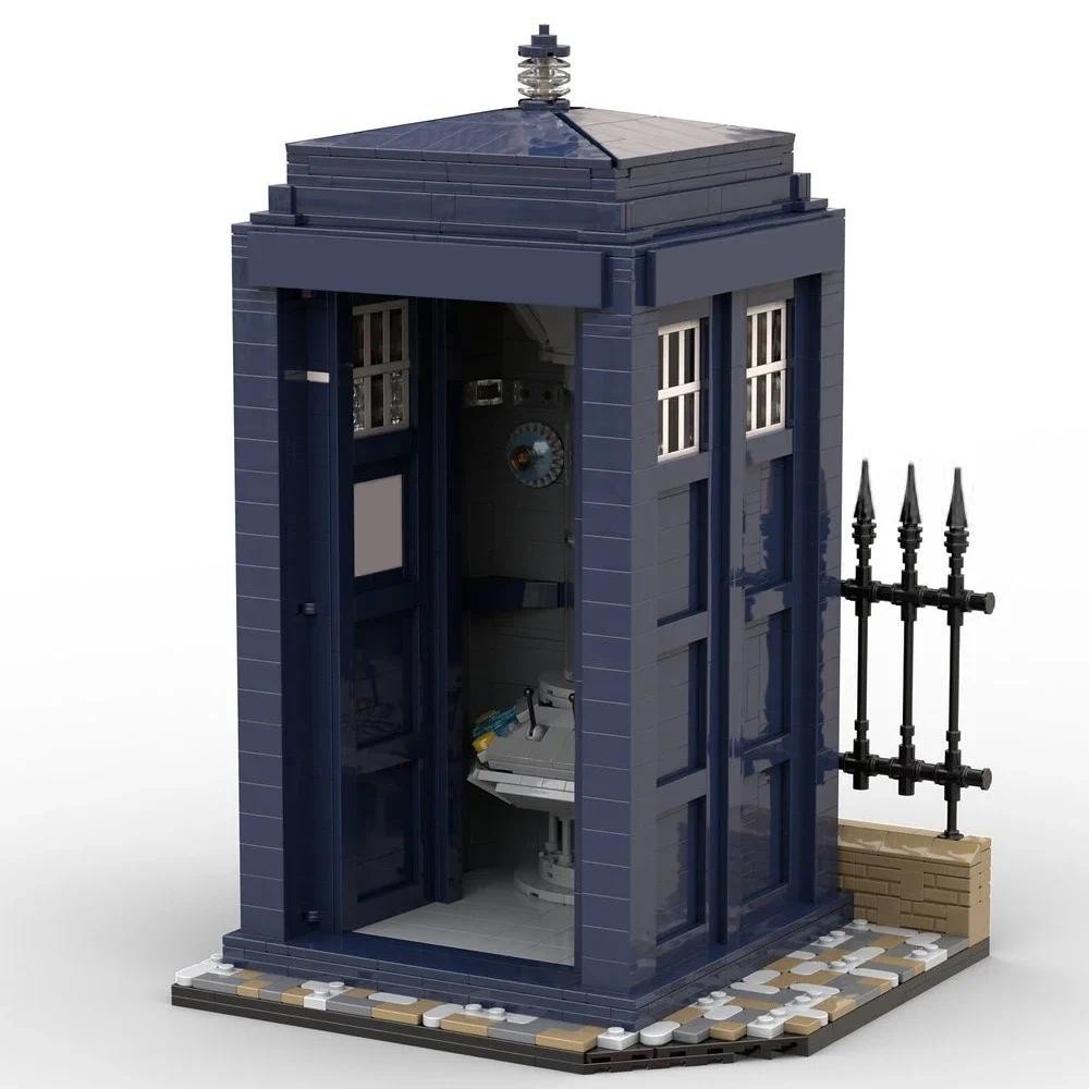Jual MOC Doctored Tardis Control Creative Telephone Box House Building ...