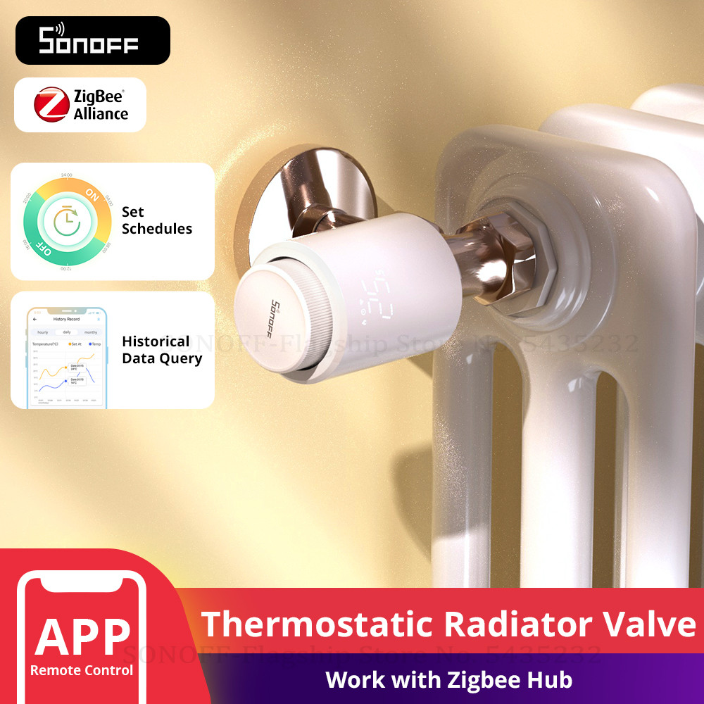 Jual SONOFF Zigbee Thermostatic Radiator Valve Smart TRV Thermostat ...