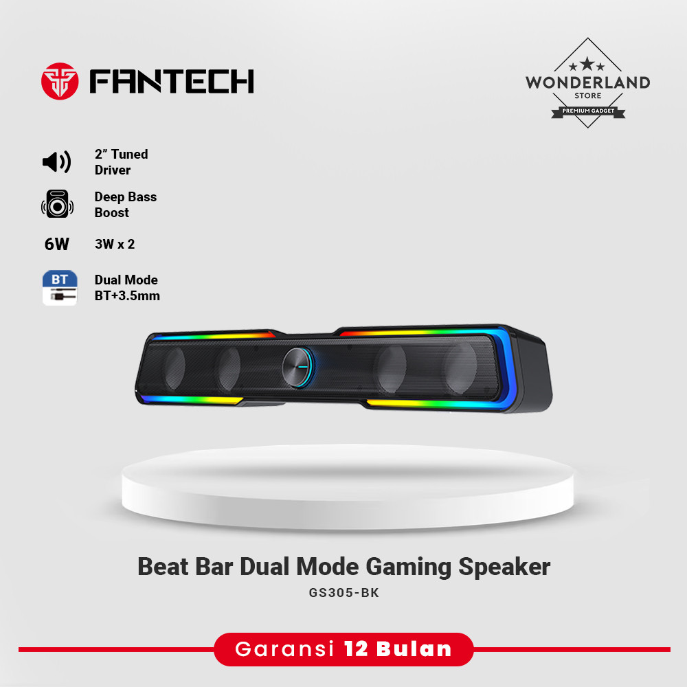 Jual Fantech Speaker Gaming Bluetooth BEAT BAR GS305 RGB Super Bass ...