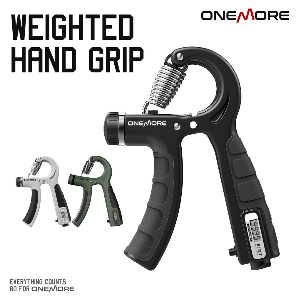 Jual ONE MORE HandGrip Counter 60KG Hand Grip Olahraga Fitness | Shopee ...