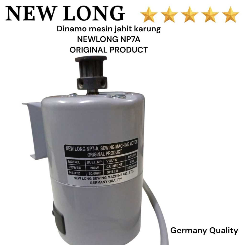 Jual Dinamo Mesin Jahit Karung NP-7A - New Long NP7A Sewing Machine ...