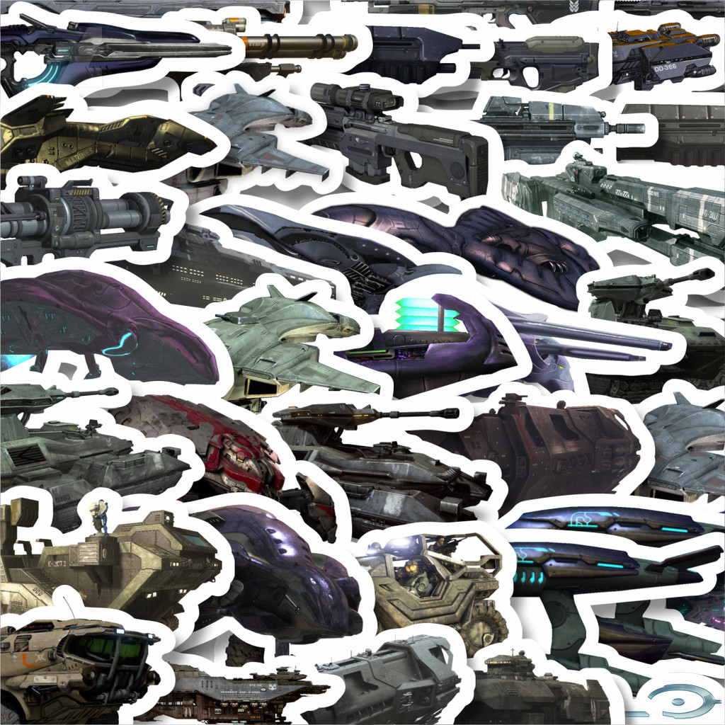 Jual Stiker Cutting Pack Stiker Game Series Halo Karakter Mix 1 Isi ...