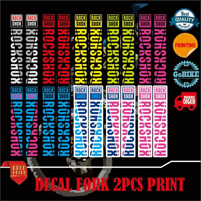 Jual stiker fork rockshox | Shopee Indonesia