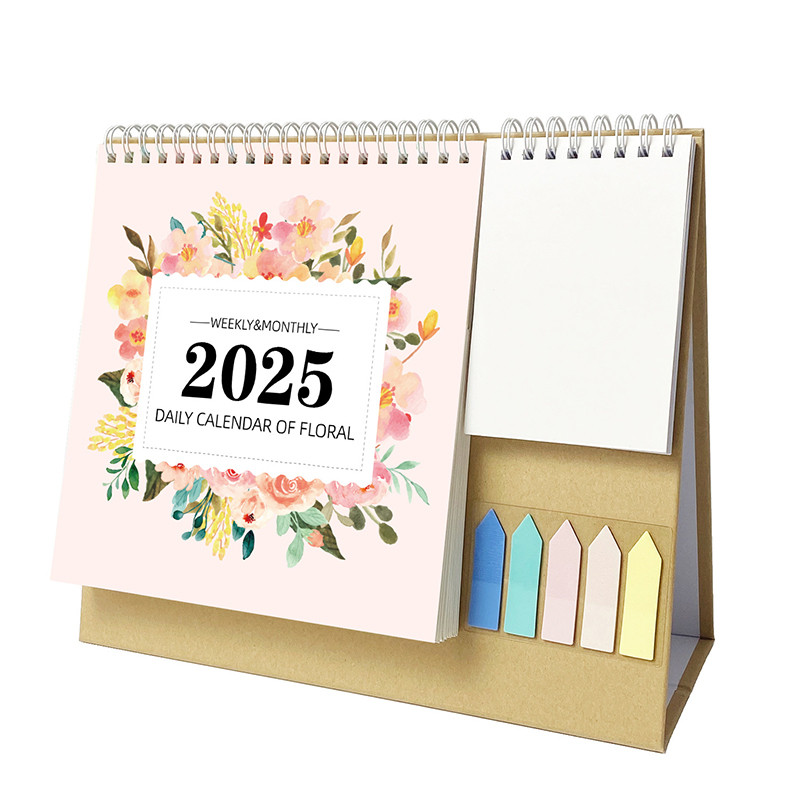 Jual Desk Calendar Jan. To Dec.2025 12 Month Desktop Calendar Standing ...