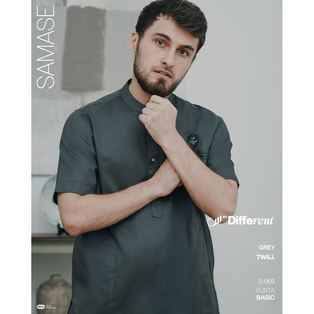 Jual SAMASE Kurta Lengan Pendek Basic - S069 | Shopee Indonesia